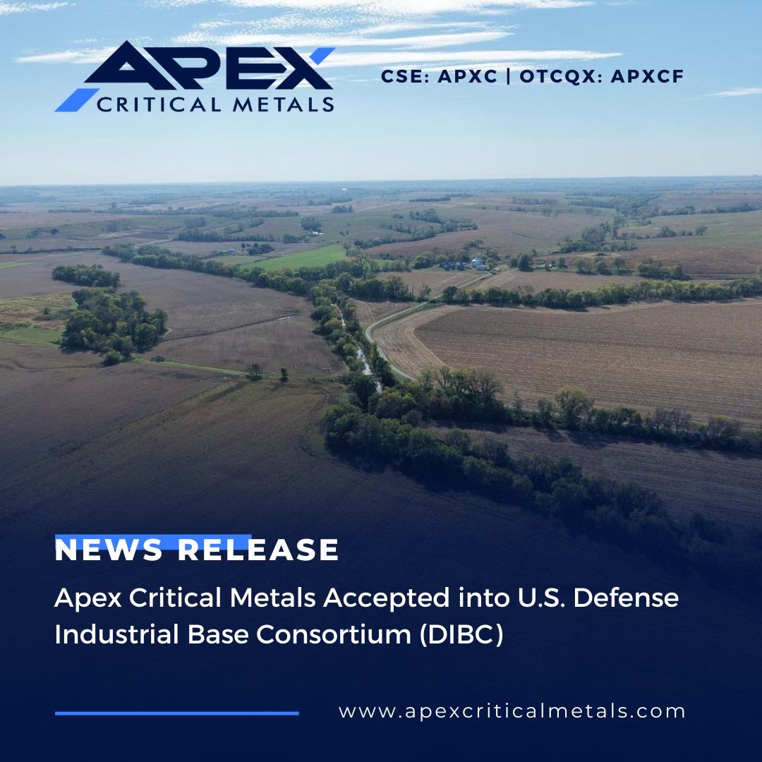 Apex Critical Metals Accepted into U.S. Defense Industrial Base ...